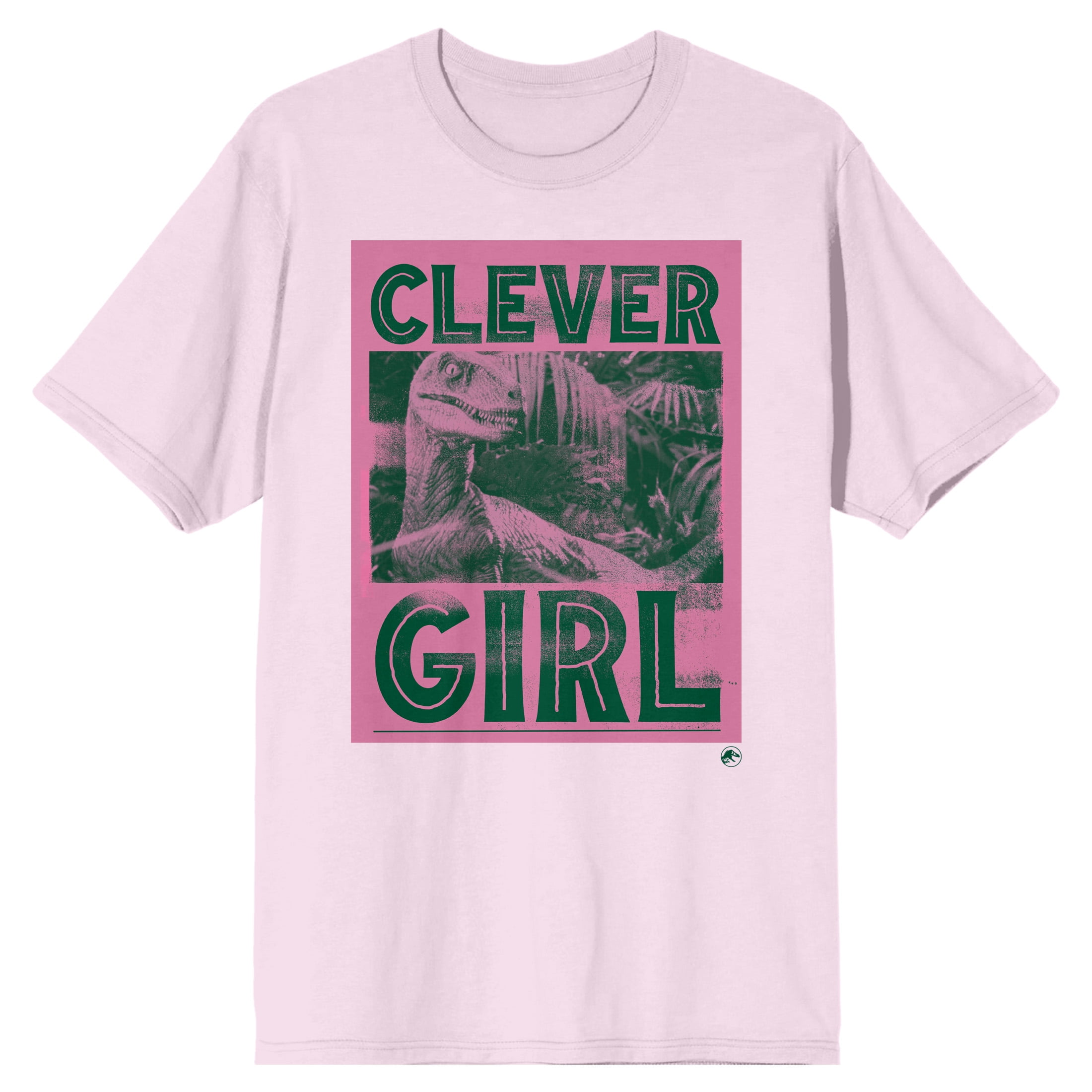 Jurassic Park Clever Girl Crew Neck Short Sleeve Cradle Pink Men's T-shirt-Small - Walmart.com