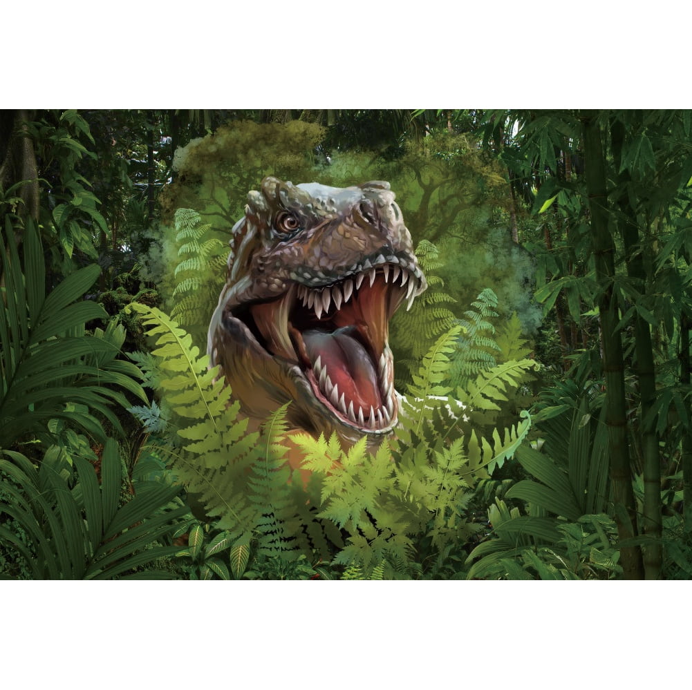 Jurassic Park Dinosaur Jungle Birthday Party Photography Background ...