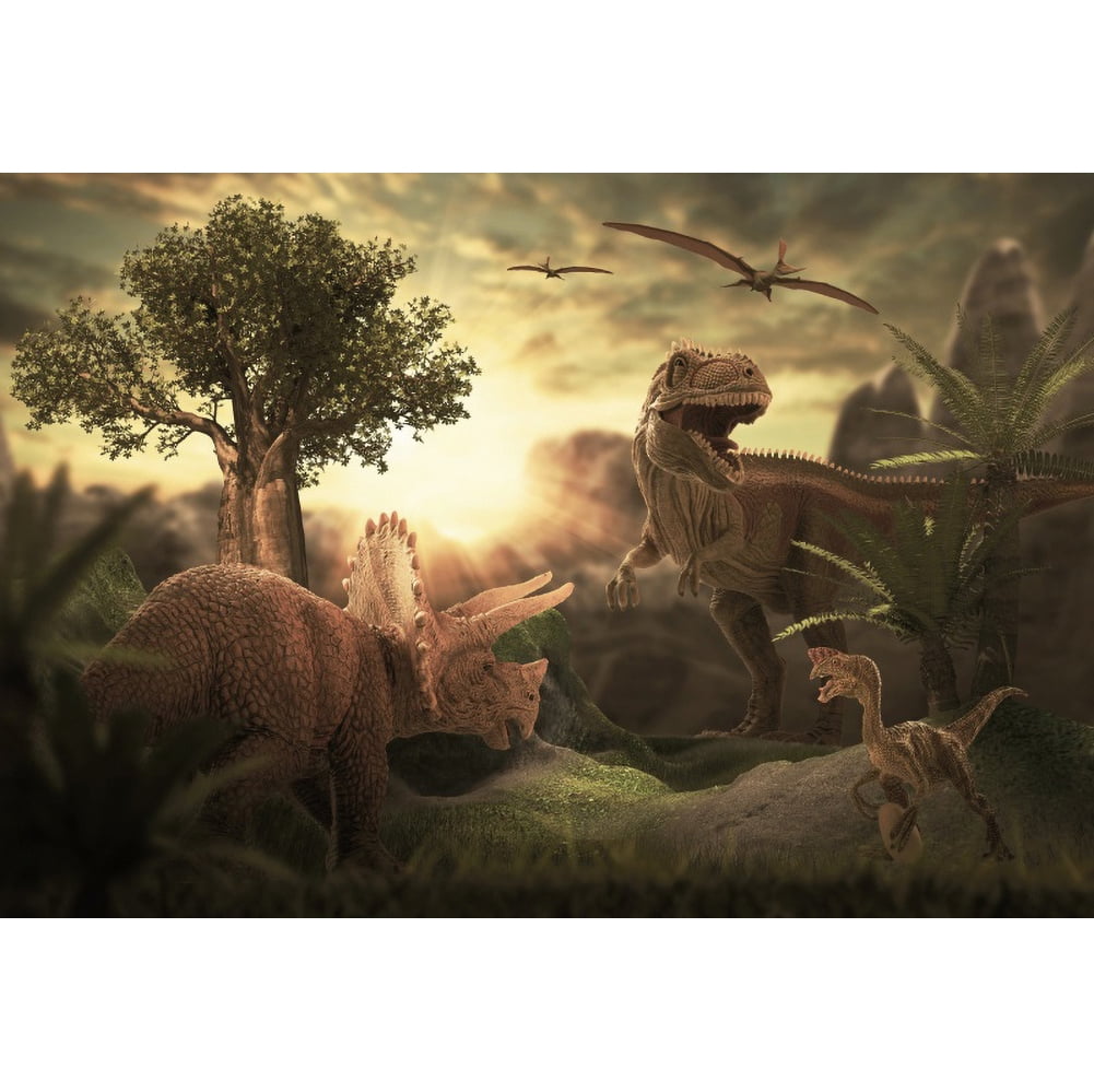 Jurassic Park Dinosaur Jungle Birthday Party Photography Background ...