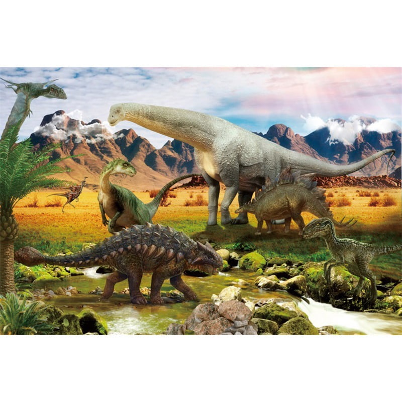 Jurassic Park Dinosaur Jungle Birthday Party Photography Background ...