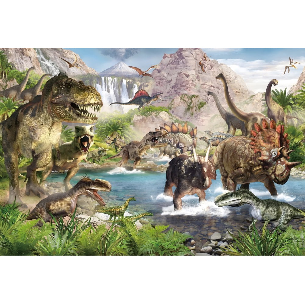 Jurassic Park Dinosaur Jungle Birthday Party Photography Background ...