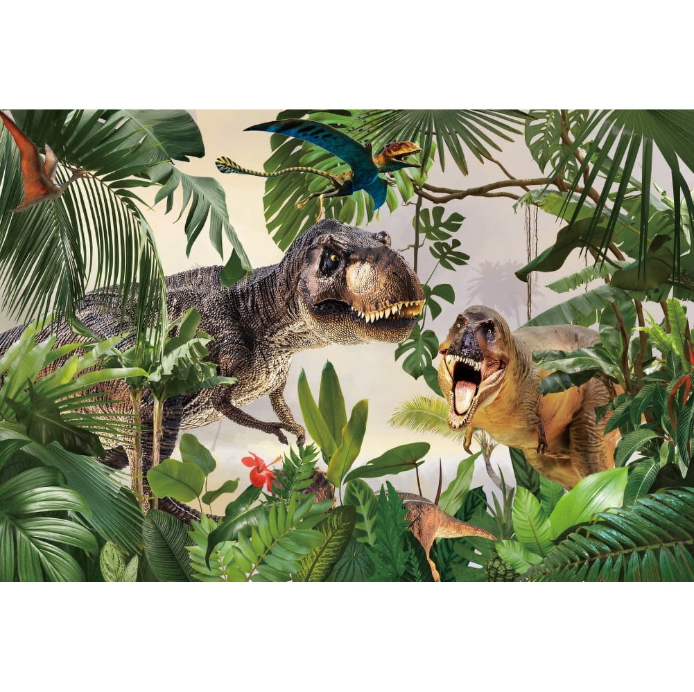 Jurassic Park Dinosaur Jungle Birthday Party Photography Background ...