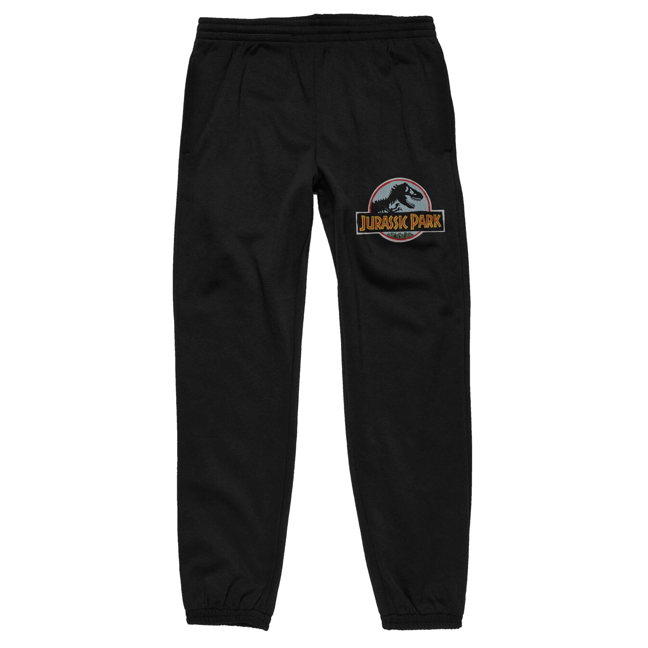 Jurassic Park Dinosaur Skeleton Men's Black Jogger Pants-Large ...
