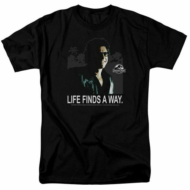 Jurassic Park Life Finds A Way T Shirt Mens Licensed Dinosaur Movie Ian