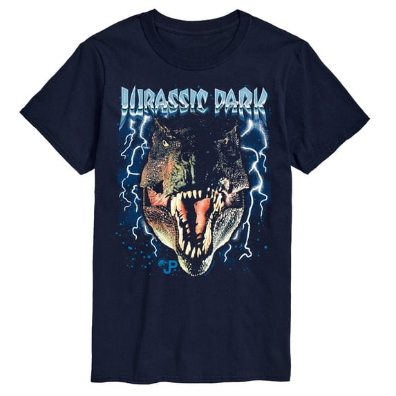Jurassic Park - Lightning T-Rex - Men's Short Sleeve Graphic T-Shirt ...