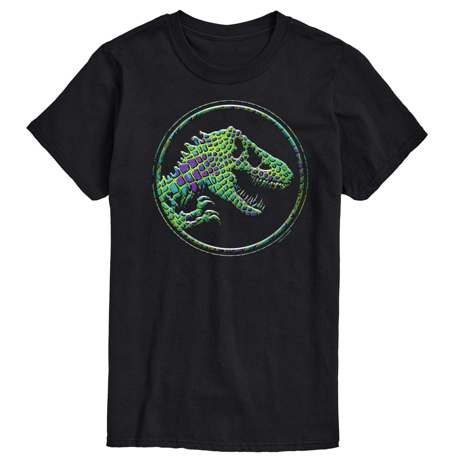 Jurassic Park - Reptile Texture Coin Logo - Men's Short Sleeve Graphic ...