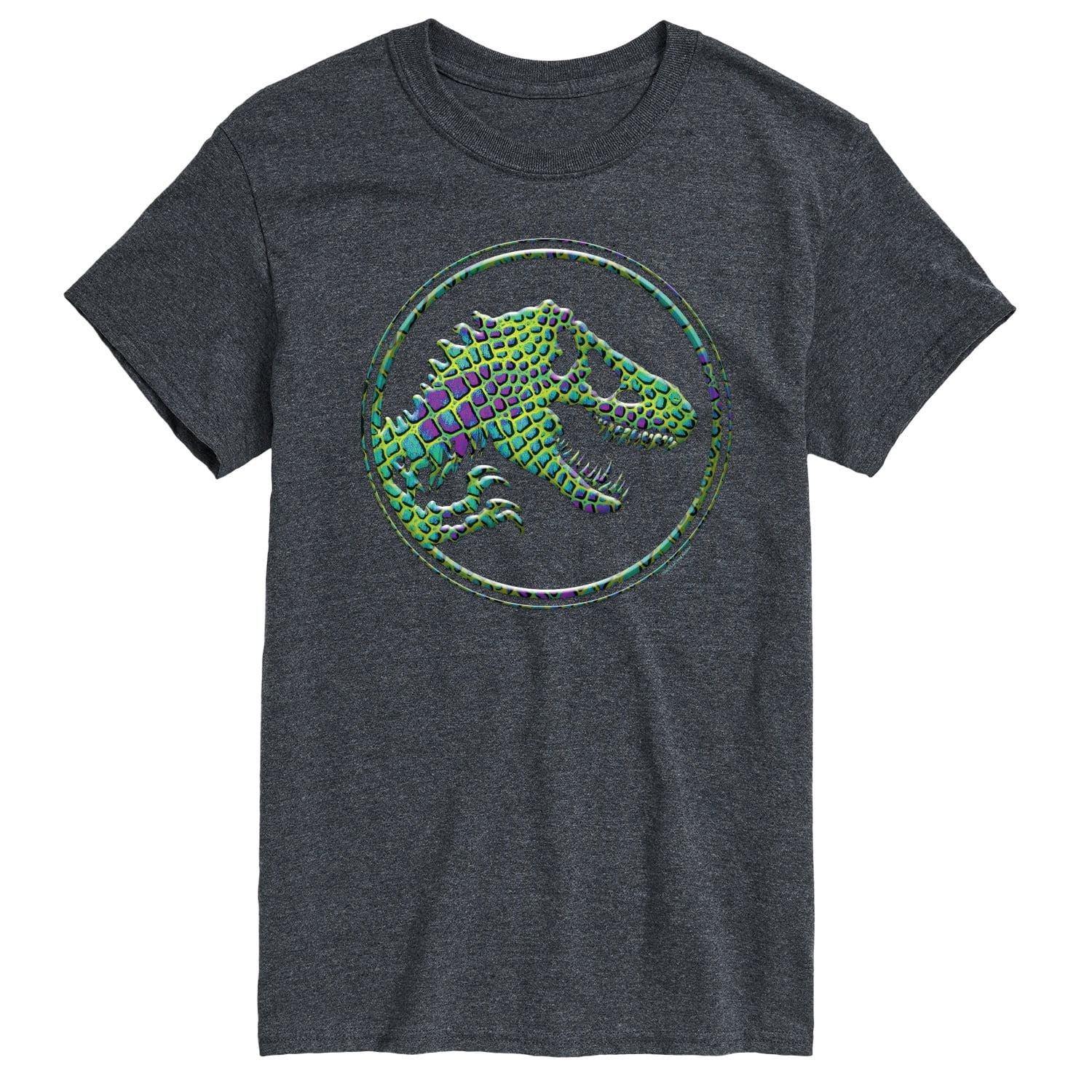 Jurassic Park - Reptile Texture Coin Logo - Men's Short Sleeve Graphic ...