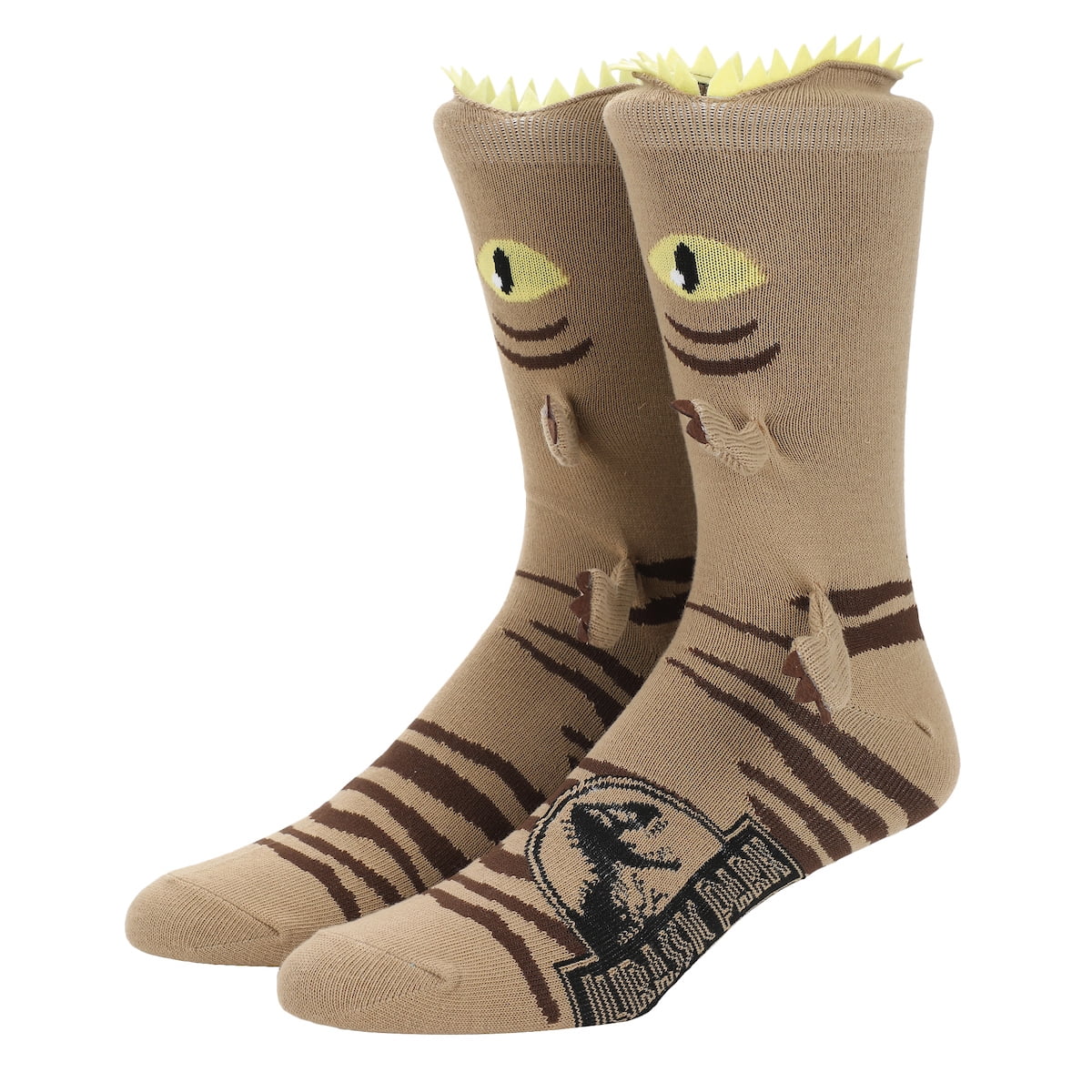 Jurassic Park T-Rex Adult Brown Casual Crew Socks - Walmart.com