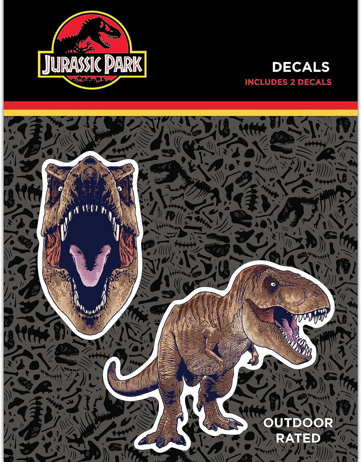 Jurassic Park T-Rex Dinosaur Decals - Set of 2 Waterproof Vinyl ...