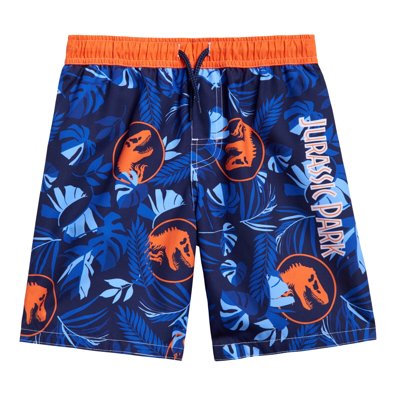 Jurassic Park T-Rex Dinosaur UPF 50+ Swim Trunks Bathing Suit Little ...