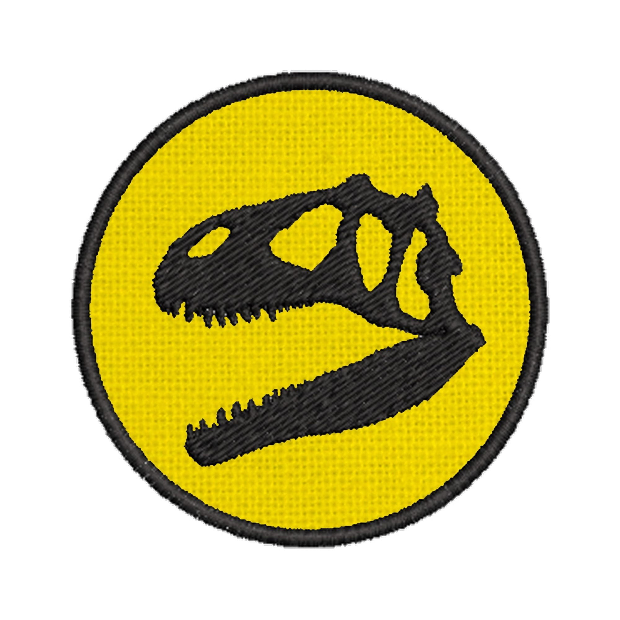 Jurassic Park T-Rex Embroidered Patch Iron-On Applique, Cosplay Vest ...