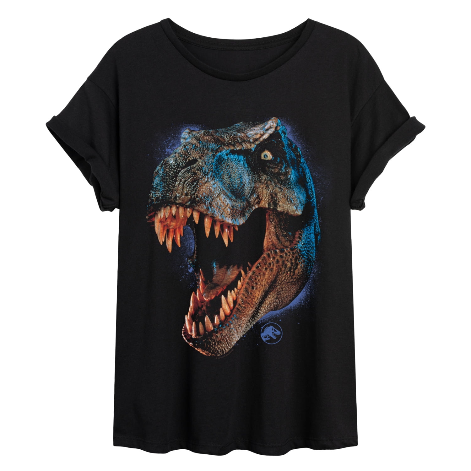 Jurassic Park - T-Rex Roar - Juniors Oversized Graphic T-Shirt ...