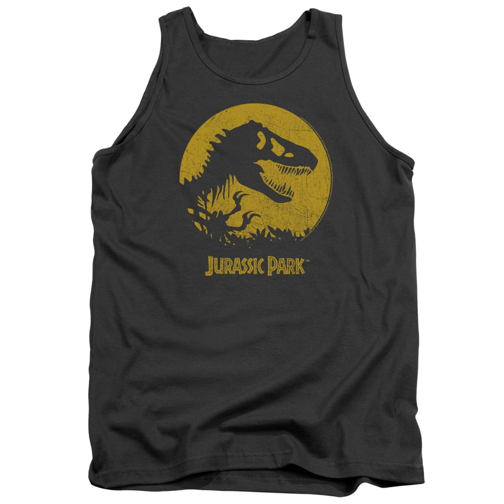 Jurassic Park T Rex Sphere Adult Tank Top Charcoal - Walmart.com