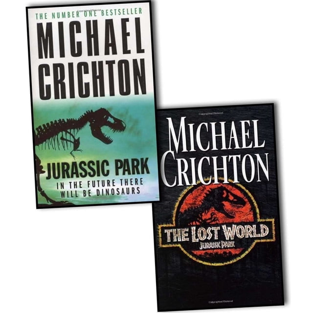 Jurassic Park & The Lost World by Michael Crichton: 2 Books Set ...