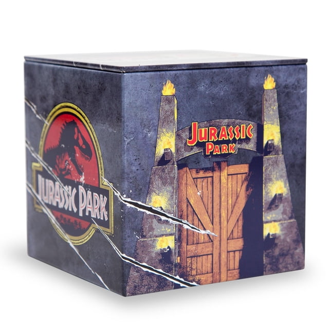 Jurassic Park Tin Storage Box Cube Organizer With Lid | 4 Inches ...