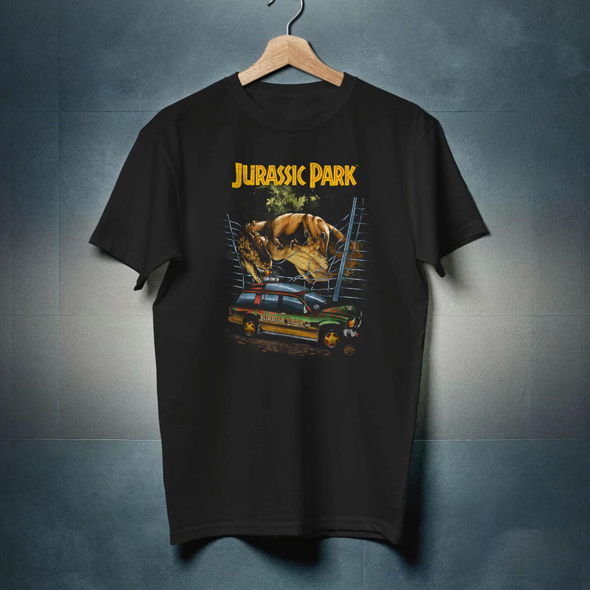 Jurassic Park Vintage T-Rex Break Out Graphic T-Shirt-TH31110 - Walmart.com