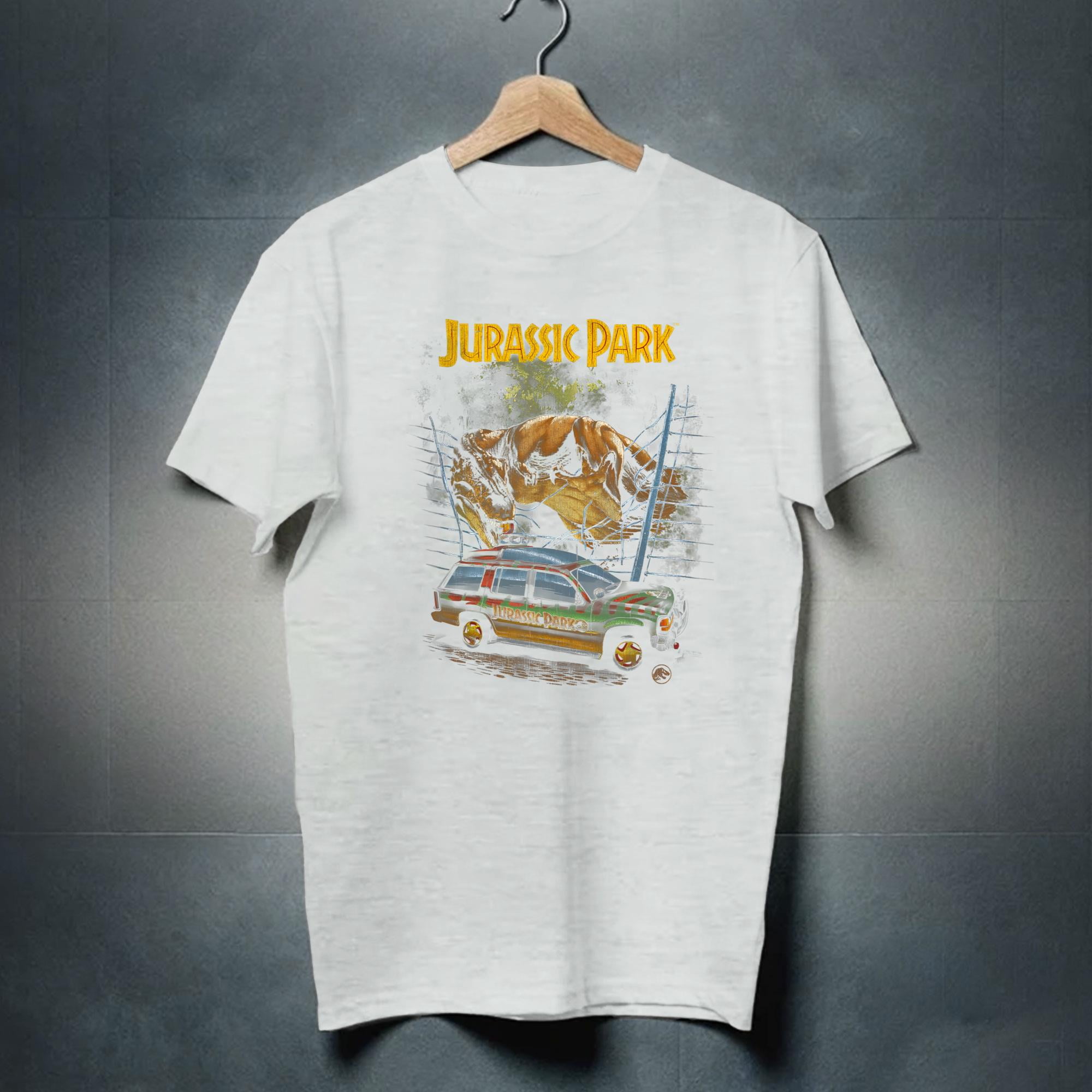 Jurassic Park Vintage T-Rex Break Out Graphic T-Shirt-TH31110 - Walmart.com