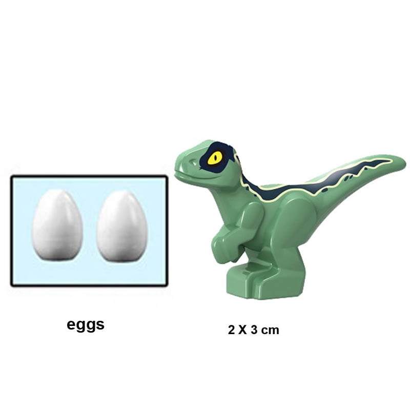 Jurassic Park World Dinosaurs Gyrosphere Velociraptor Raptor Blue ...