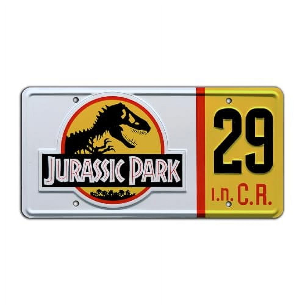 Jurassic Trilogy | # 29 | Metal Stamped License Plate - Walmart.com
