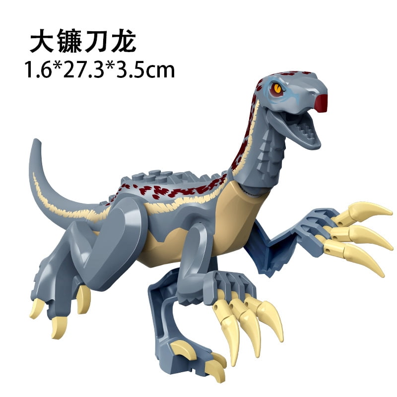 Jurassic World 3 Brutal Raptor Building Blocks Dinosaur Bricks ...