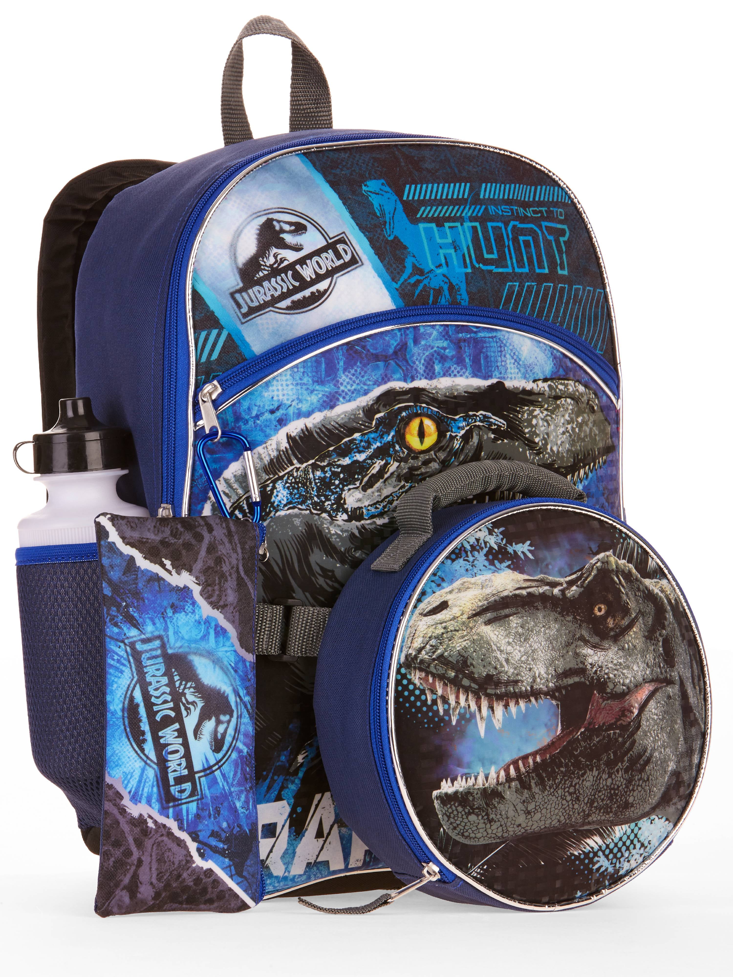 Jurassic World 5-Piece Backpack Set With Lunch Bag - Walmart.com