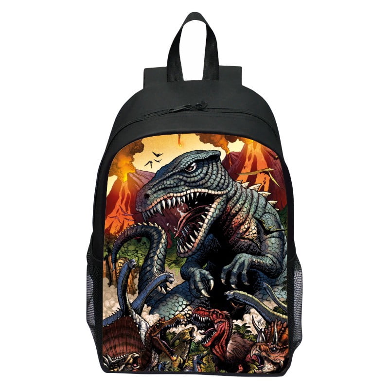 Jurassic World Anime Backpacks Cartoon Laptop Backpack Daypack 3D ...