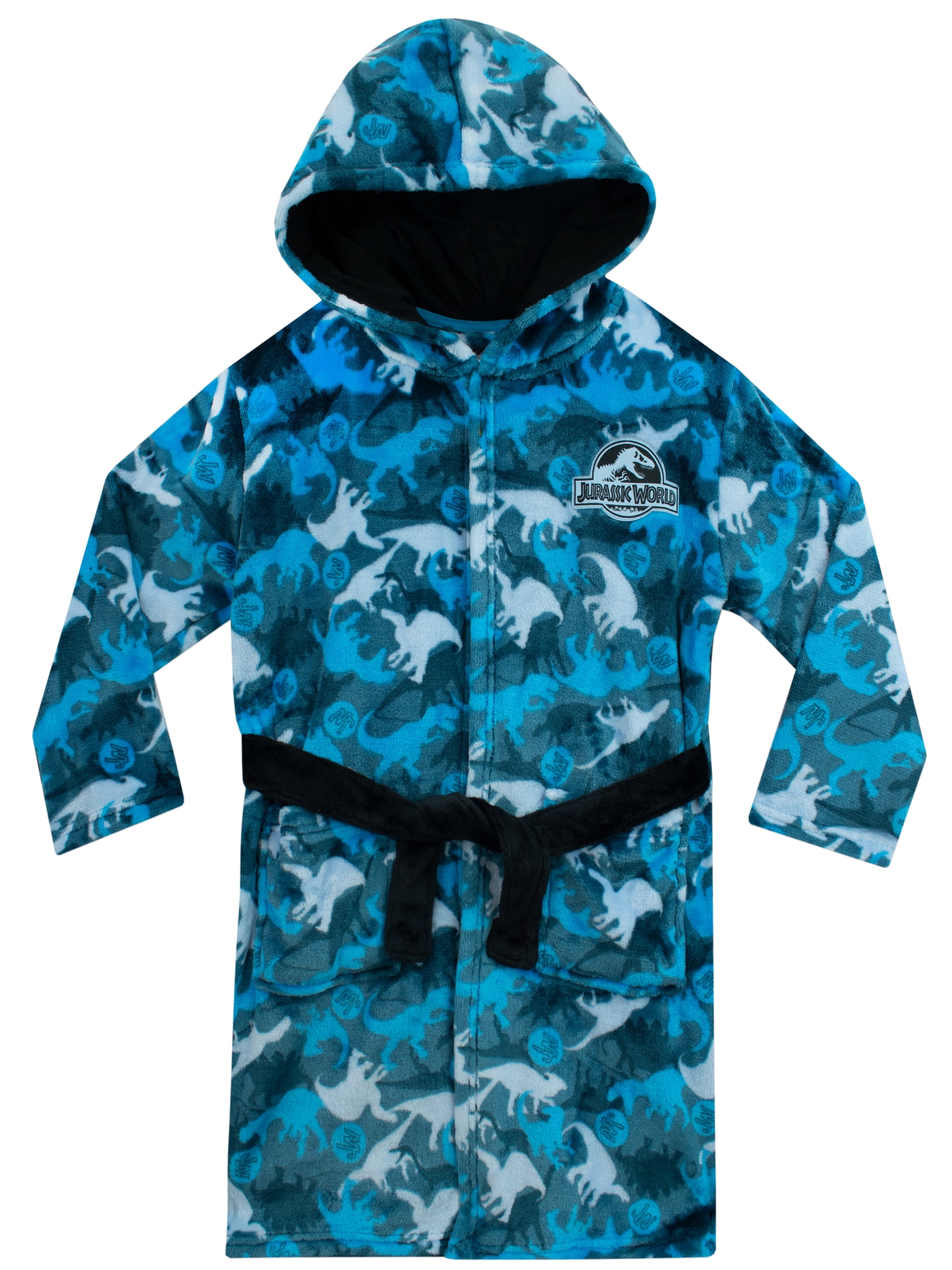 Jurassic World Boys Bath Robe Blue Sizes 6-14 - Walmart.com