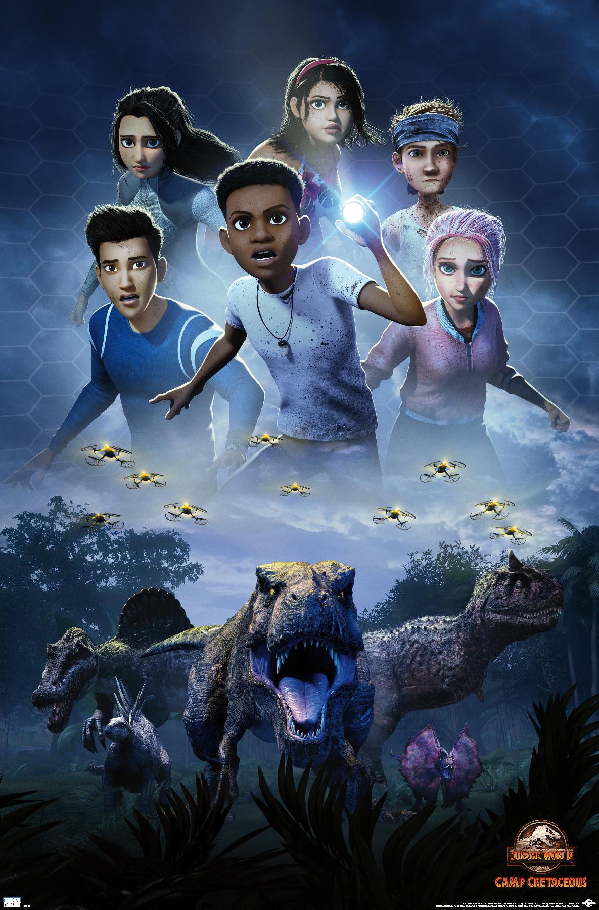 Jurassic World: Camp Cretaceous - One Sheet Wall Poster, 22.375" x 34 ...