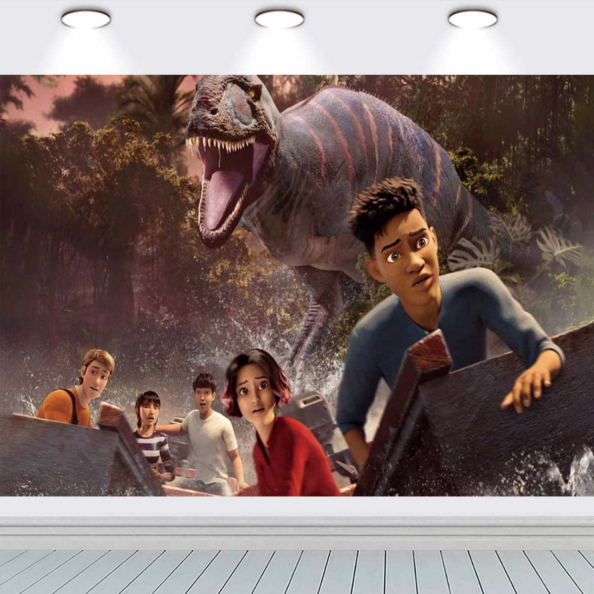 Jurassic World Chaos Theory school Backdrop Taspestry Wall Decor Banner ...