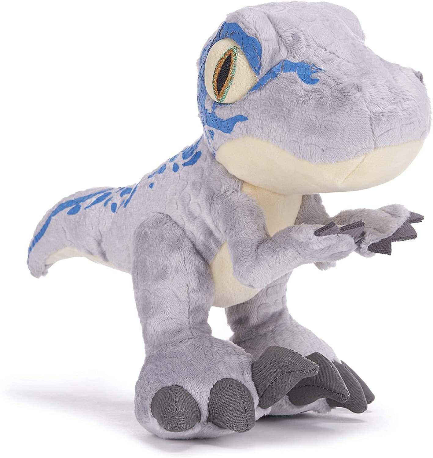 Jurassic World Chunky Baby Blue Velociraptor Dinosaur Soft Plush Toy ...