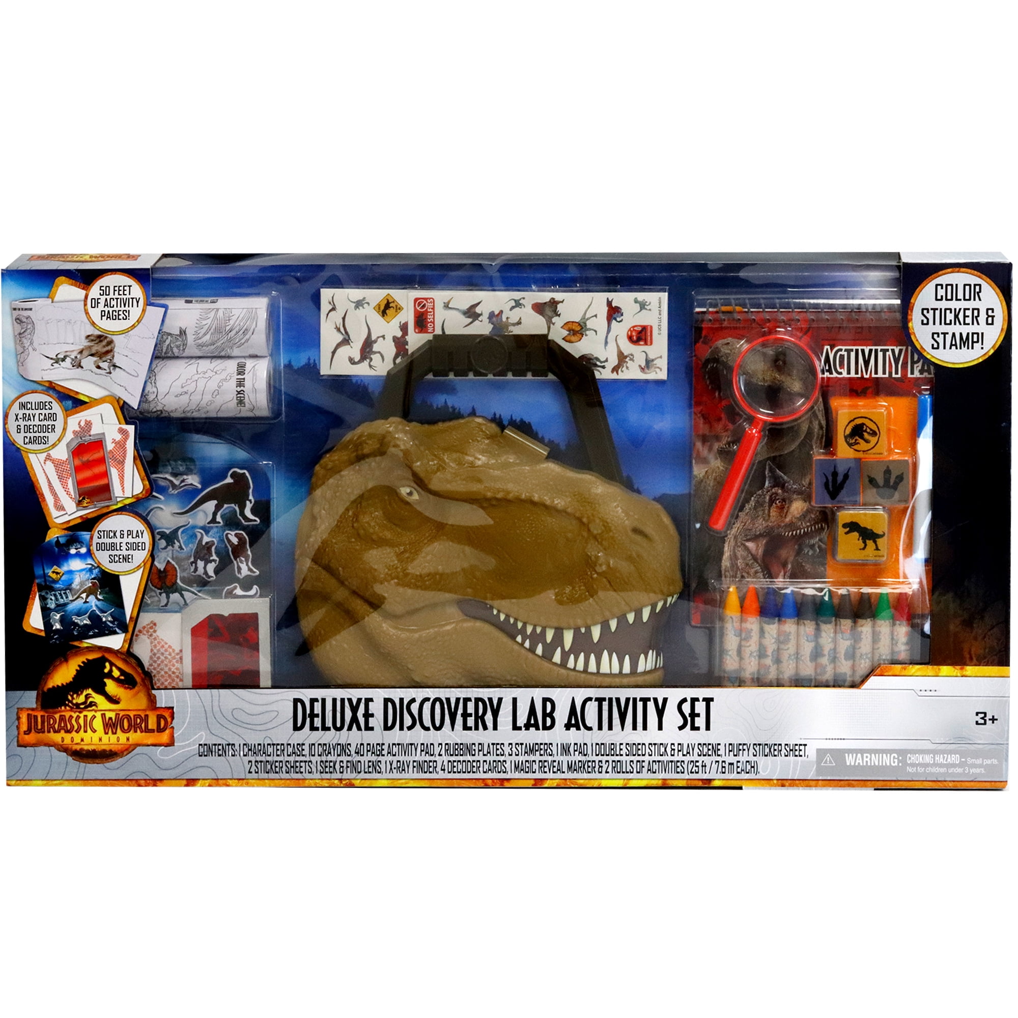 Jurassic World Deluxe Discovery Lab Activity Value Box Set, for Child ...