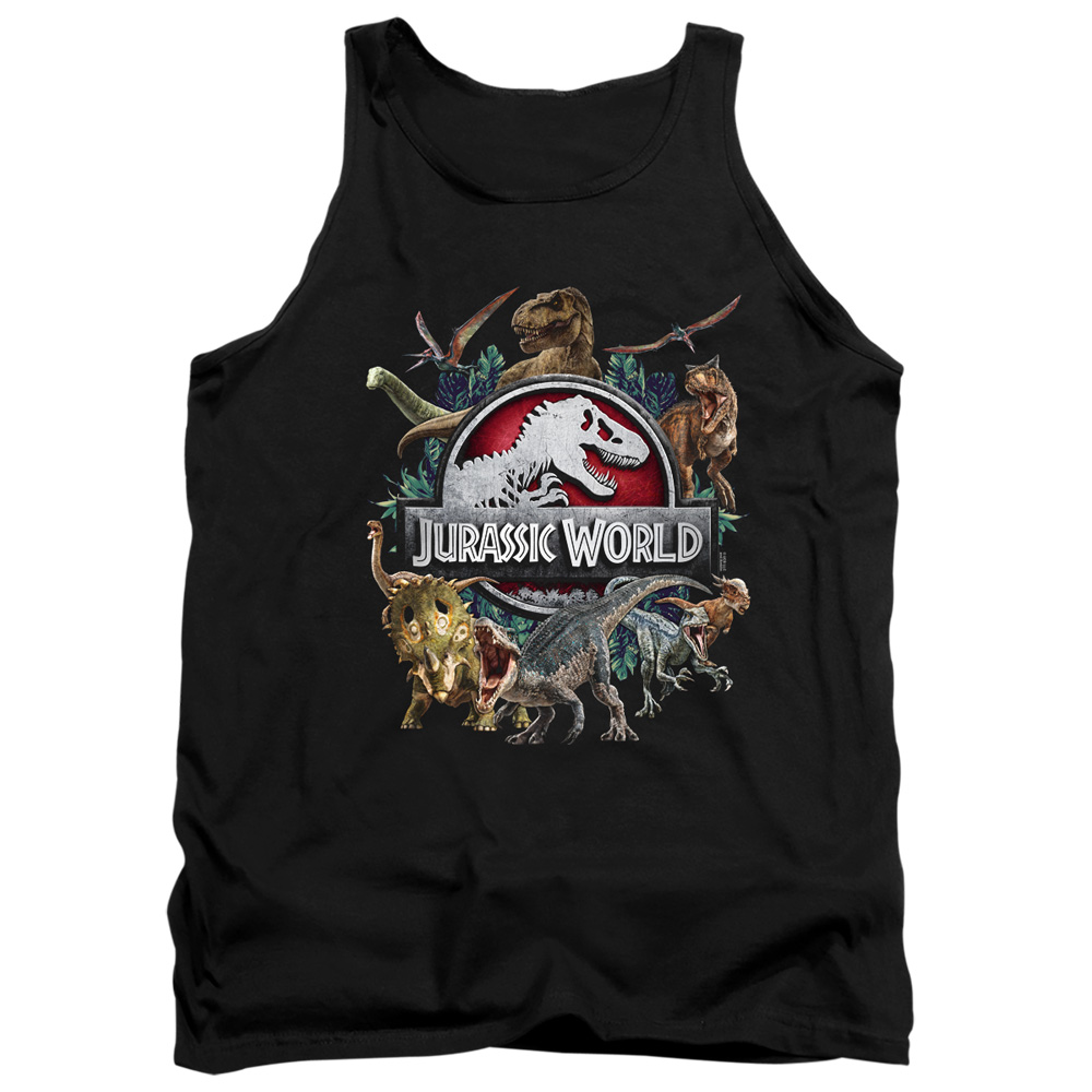 Jurassic World Dino Group Unisex Adult Tank Top,Dino Group, X-Large ...