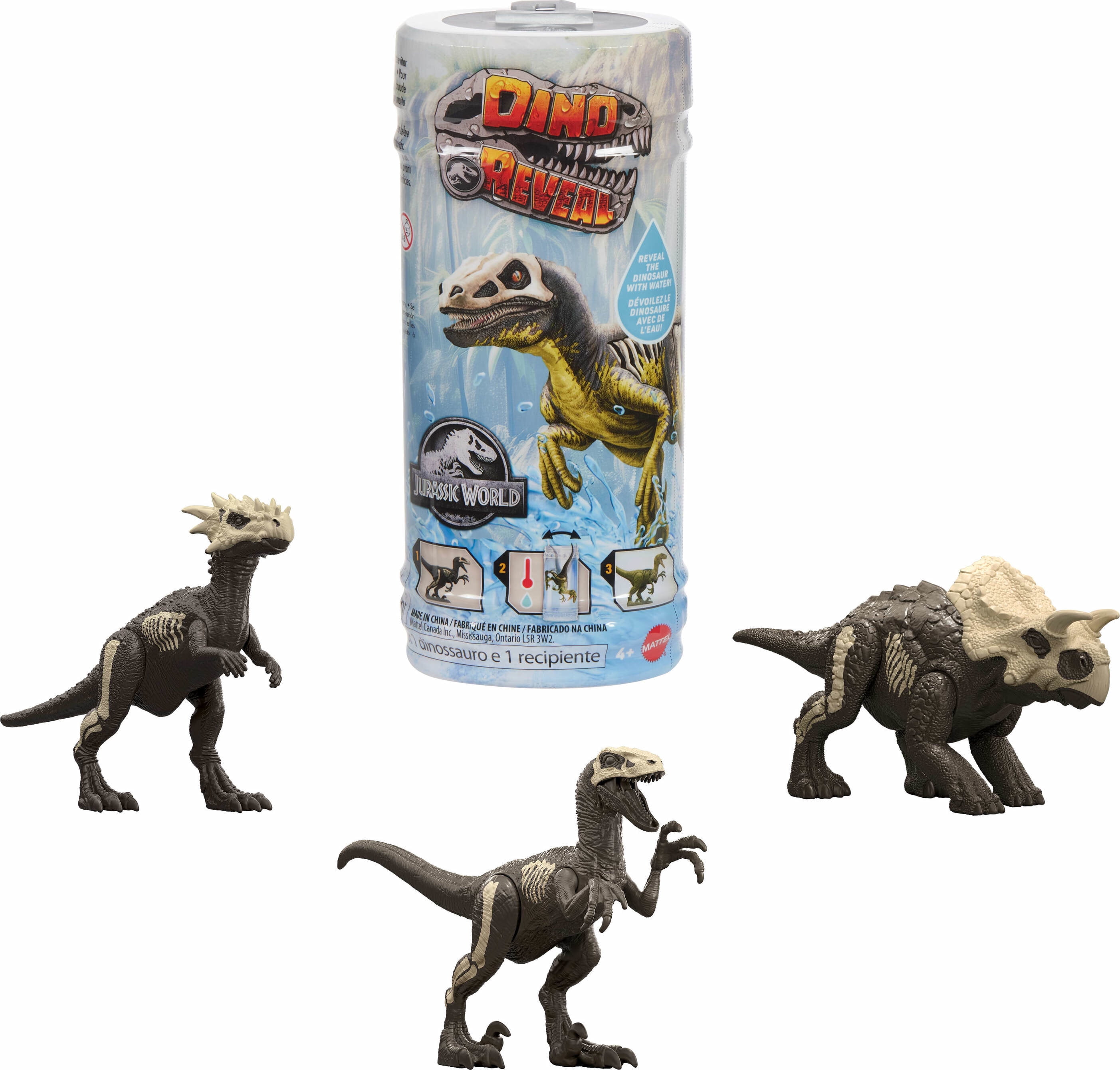Jurassic World Dino Reveal Dinosaur Toys, Warm Water Uncovers Full ...