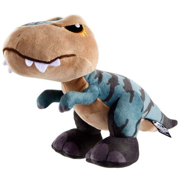 Jurassic World Dino Trackers Eocarcharia Plush with Sound (Blue & Tan ...