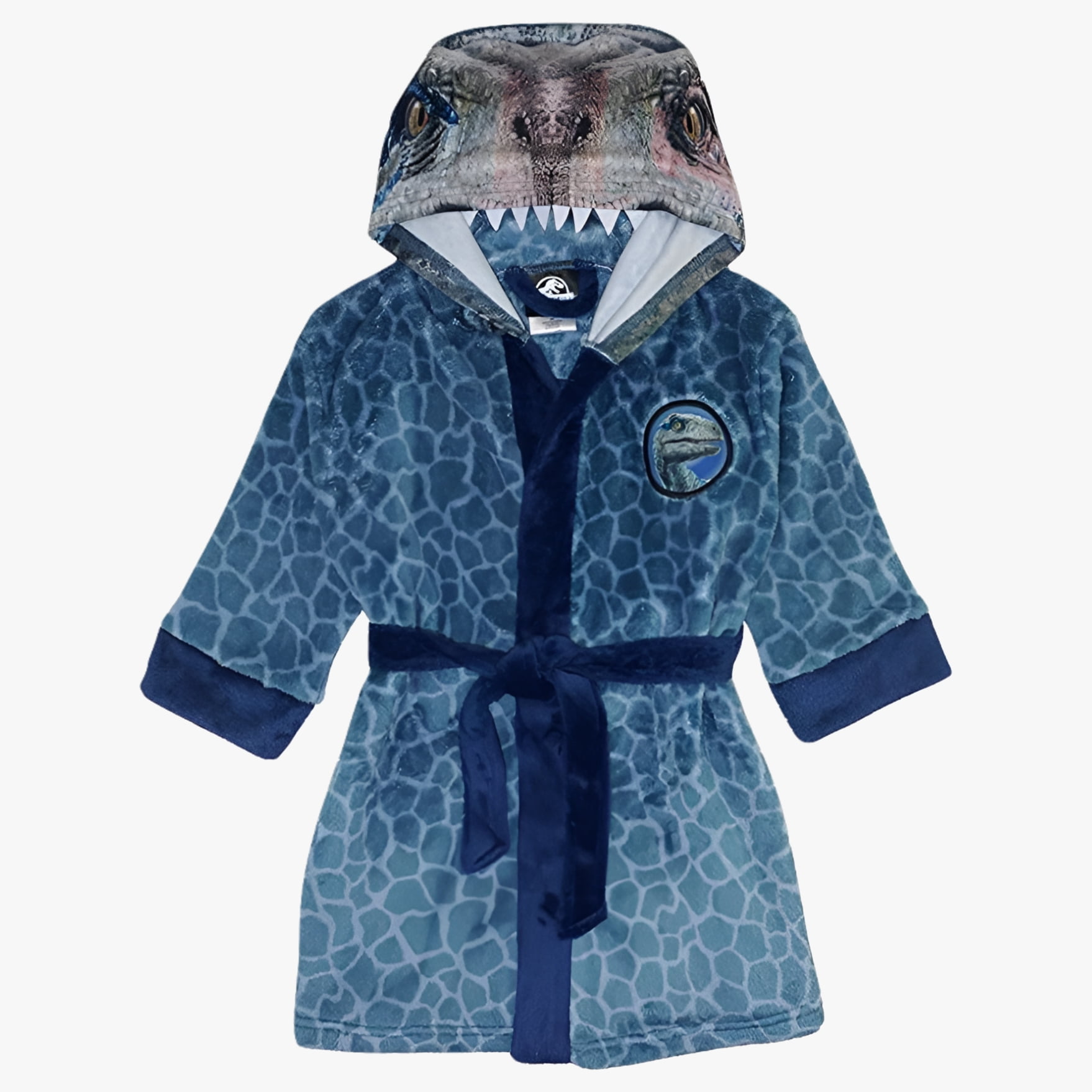 Jurassic World Dinosaur Boys Blue Raptor Fleece Robe (10-12) - Walmart.com