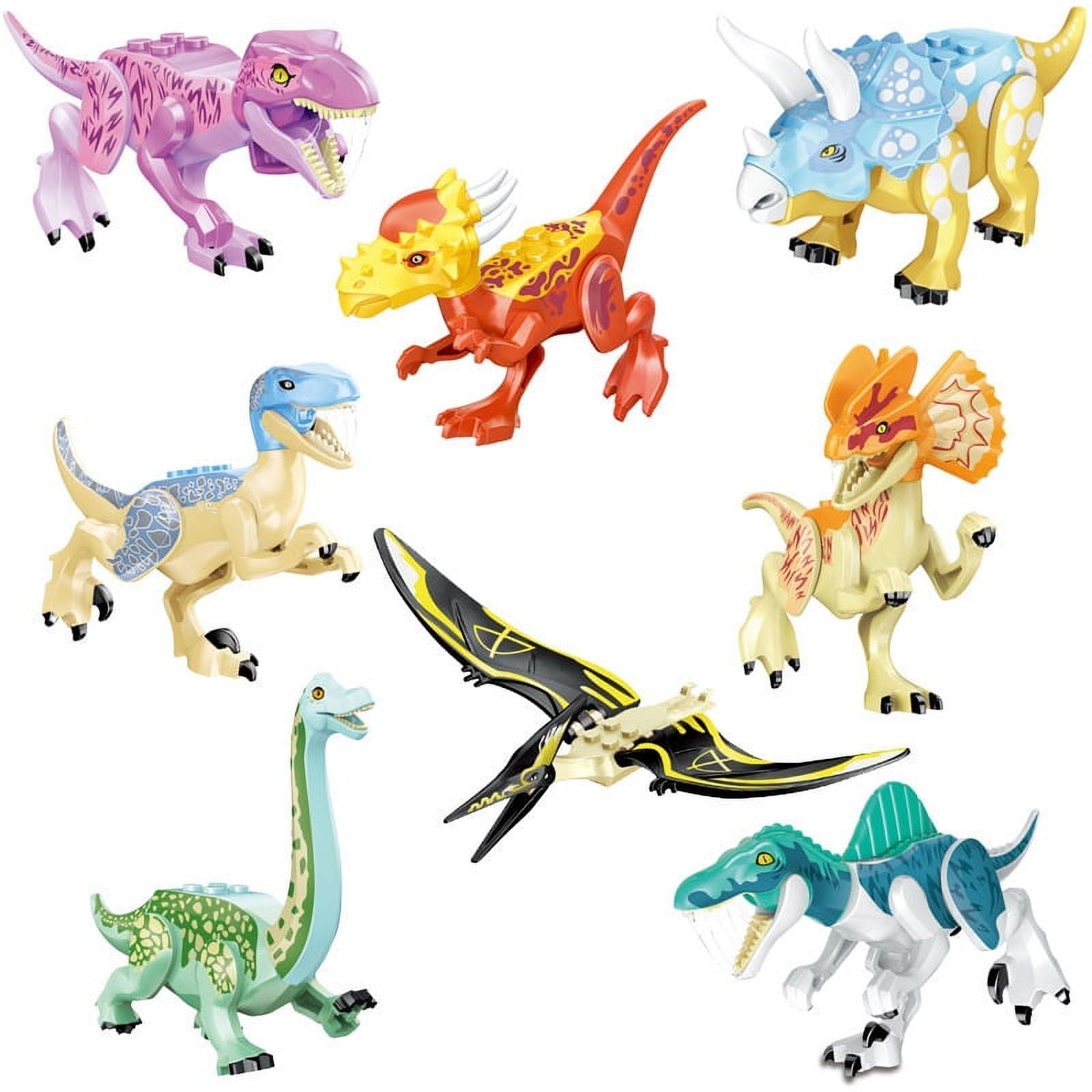 Jurassic World Dinosaur Building Blocks, 2025 Movie Collector's Set with Indominus Rex ...