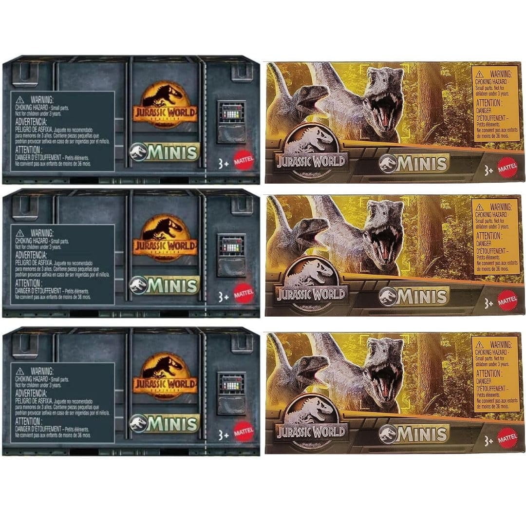 Jurassic World Dominion Dinos Dinosaur Minis Surprise Combo Box Set ...