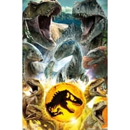 Jurassic World - Logo Wall Poster, 14.725" x 22.375", Framed - Walmart.com