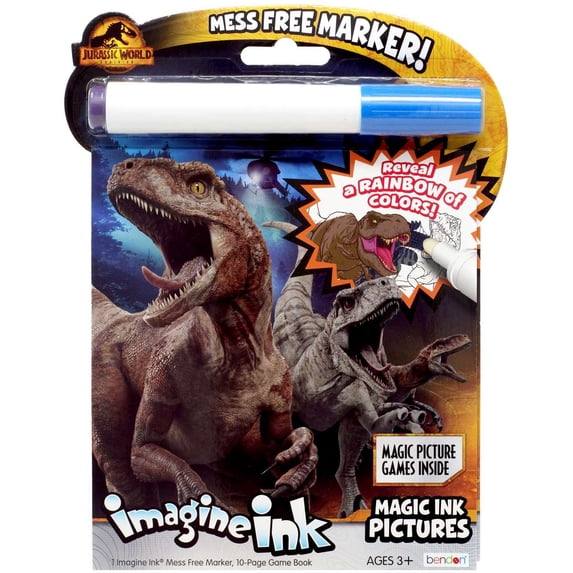 Jurassic World Dominion Imagine ink Magic ink Pictures Book, (Paperback ...