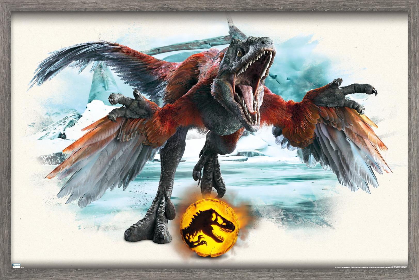 Jurassic World: Dominion - Pyroraptor Focal Wall Poster, 14.725" x 22. ...