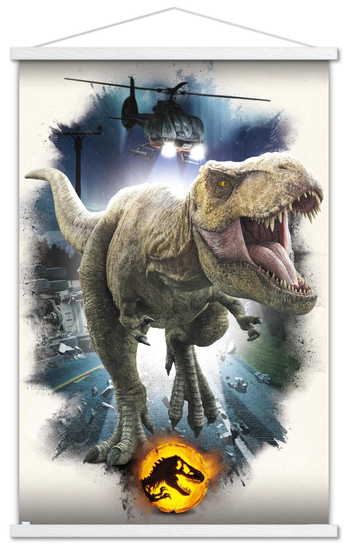 Jurassic World: Dominion - T. Rex Focal Wall Poster with Magnetic Frame ...