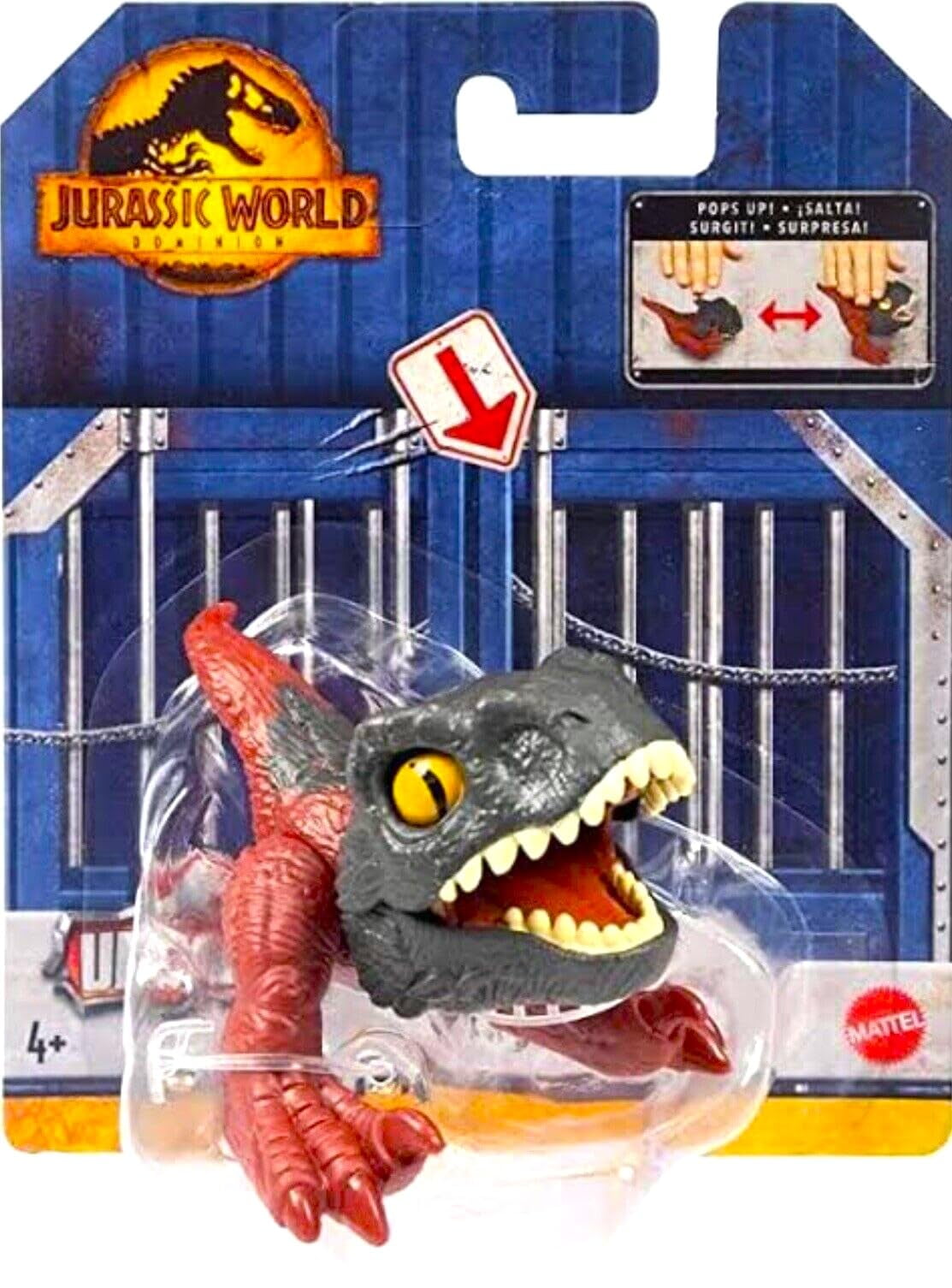 Jurassic World Dominion Uncaged Wild Pop Ups Dinosaur Toys, Collectible ...