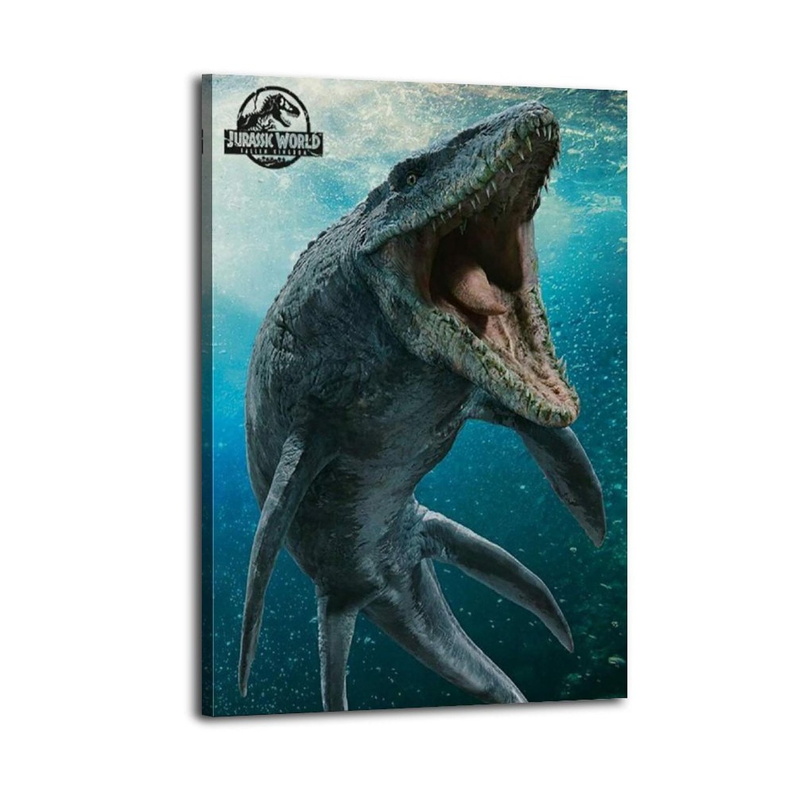 Jurassic World El Reino Caído Mosasaurus Canvas Art Wall Decor Posters ...