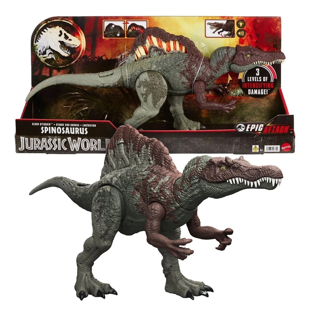 Jurassic World Epic Attack Slash Attackin Spinosaurus Dinosaur ...