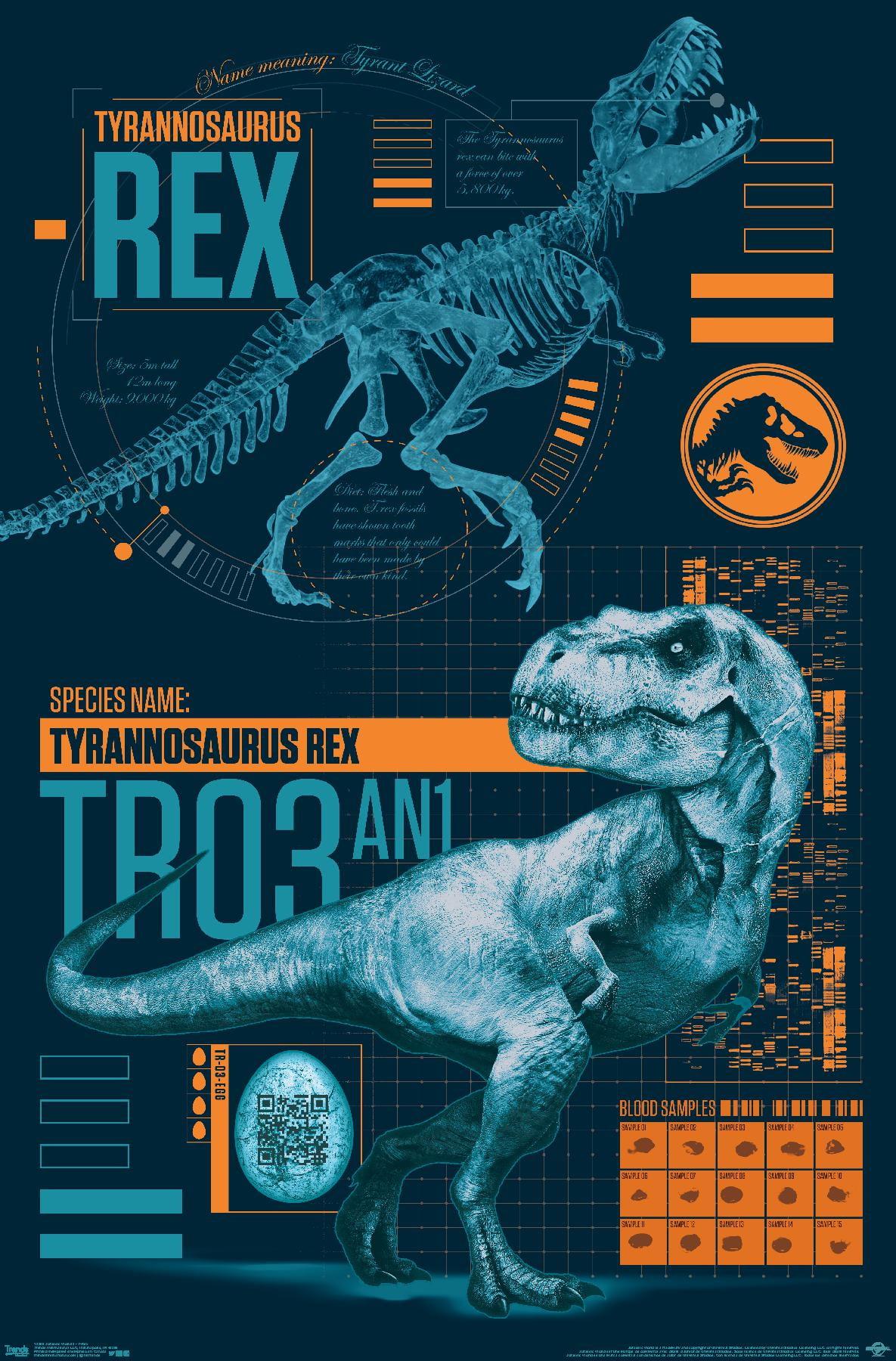 Jurassic World: Fallen Kingdom - T-Rex Wall Poster, 22.375" x 34 ...