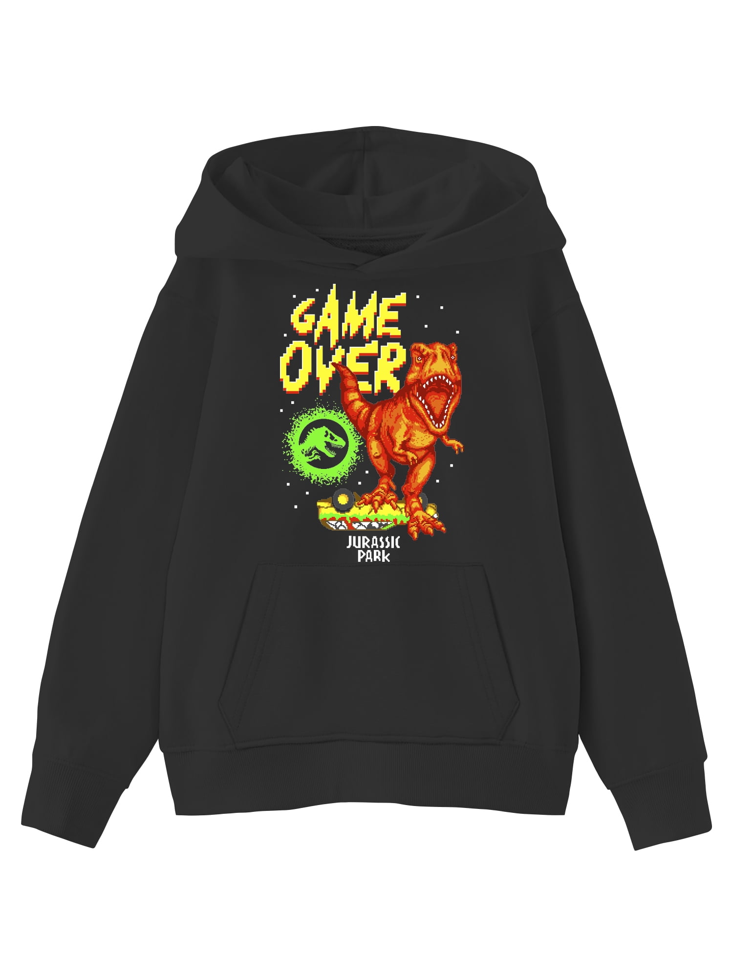 Jurassic World Game Over Boys Apparel, Graphic Long Sleeve Hoodie ...