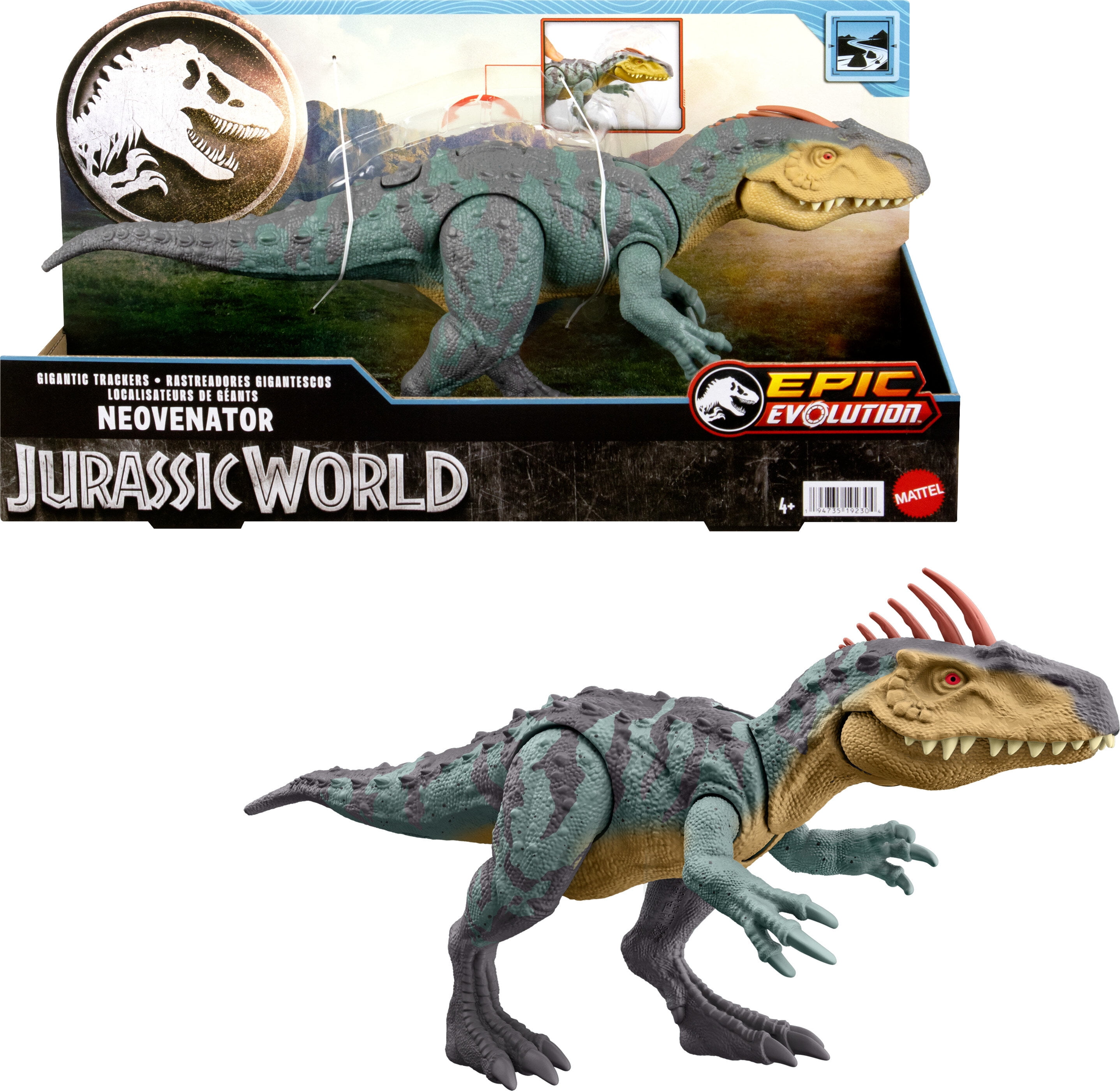 Jurassic World Gigantic Trackers Neovenator Dinosaur Action Figure Toy ...