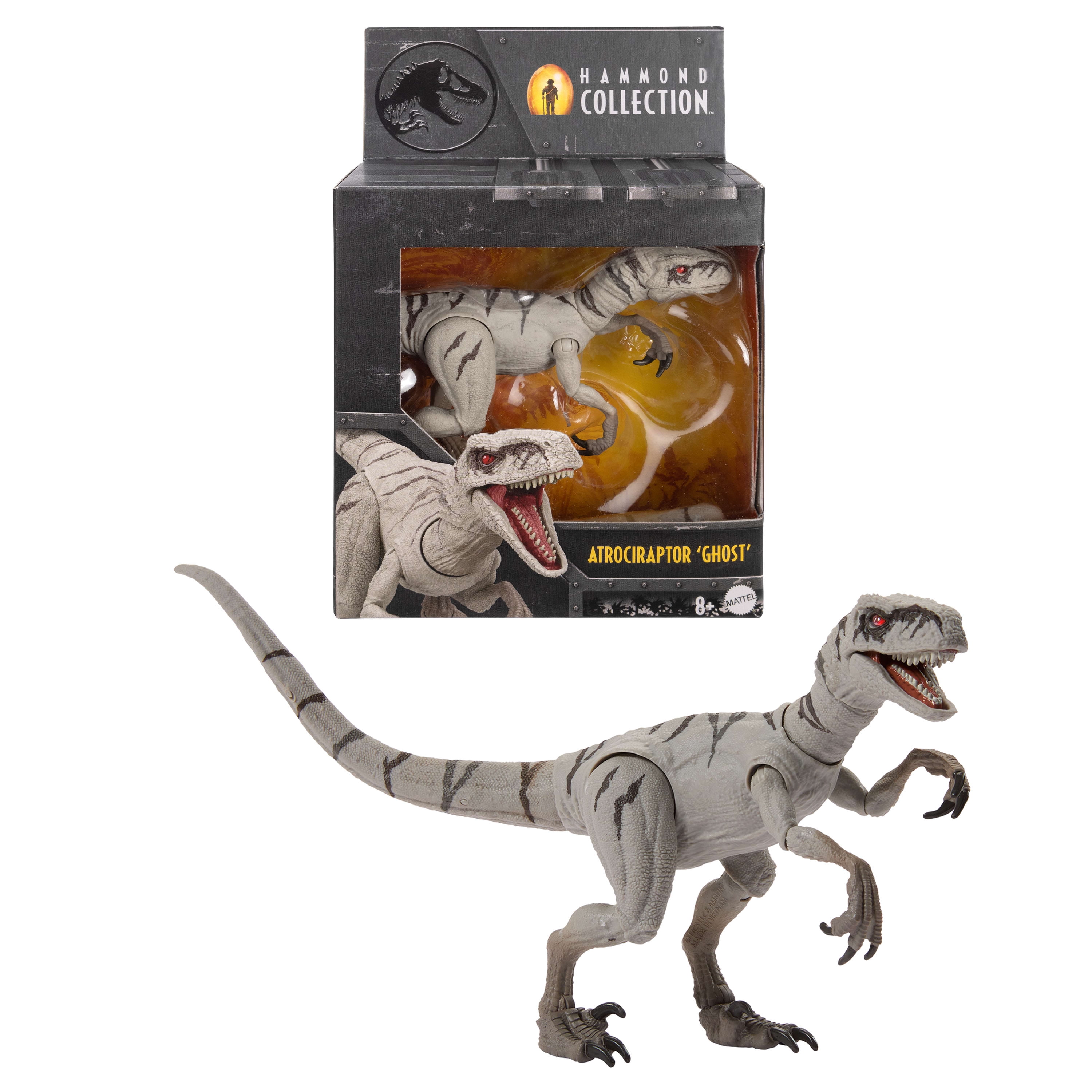 Jurassic World Hammond Collection Atrociraptor Ghost Dinosaur Action ...