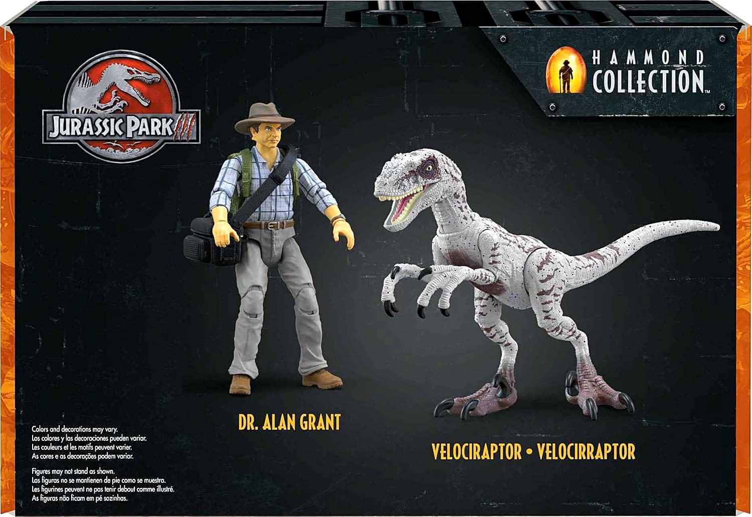 Mattel Jurassic World Jurassic Park III Hammond Collection Action ...