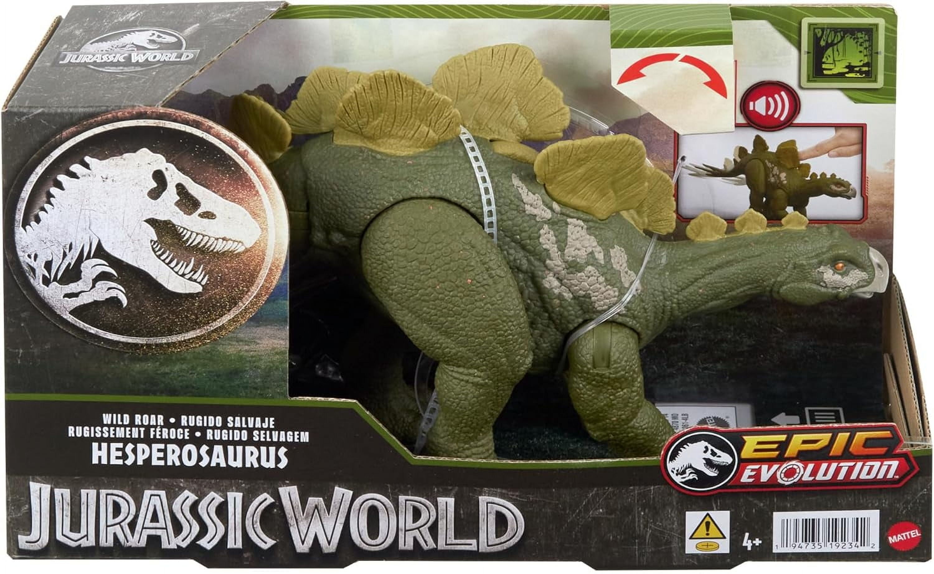 Jurassic World Hesperosaurus Wild Roar Action Figure - Dinosaur Toy ...